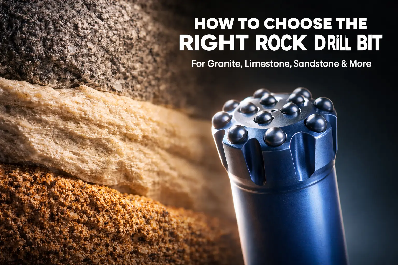 How to Choose the Right Rock Drill Bit for Different Rock Types ...